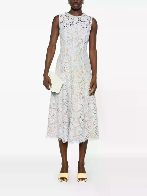 SELF-PORTRAIT Fine-lace Midi Dress