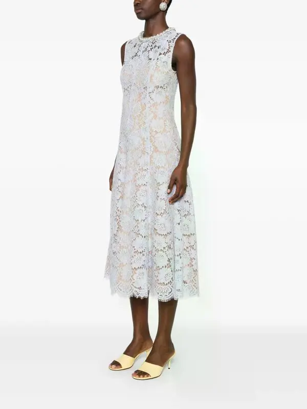 SELF-PORTRAIT Fine-lace Midi Dress