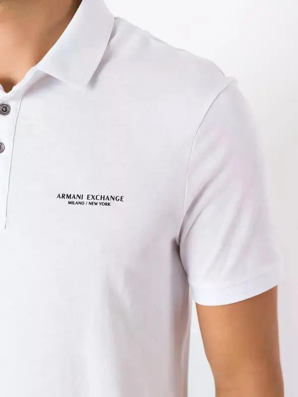 Armani Exchange Logo-print Polo Shirt
