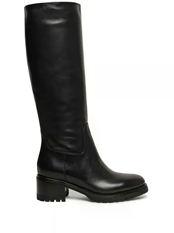 Santoni Knee-length Leather Boots