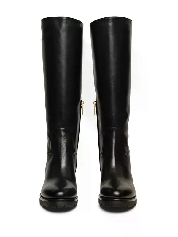 Santoni Knee-length Leather Boots