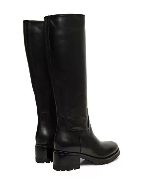 Santoni Knee-length Leather Boots
