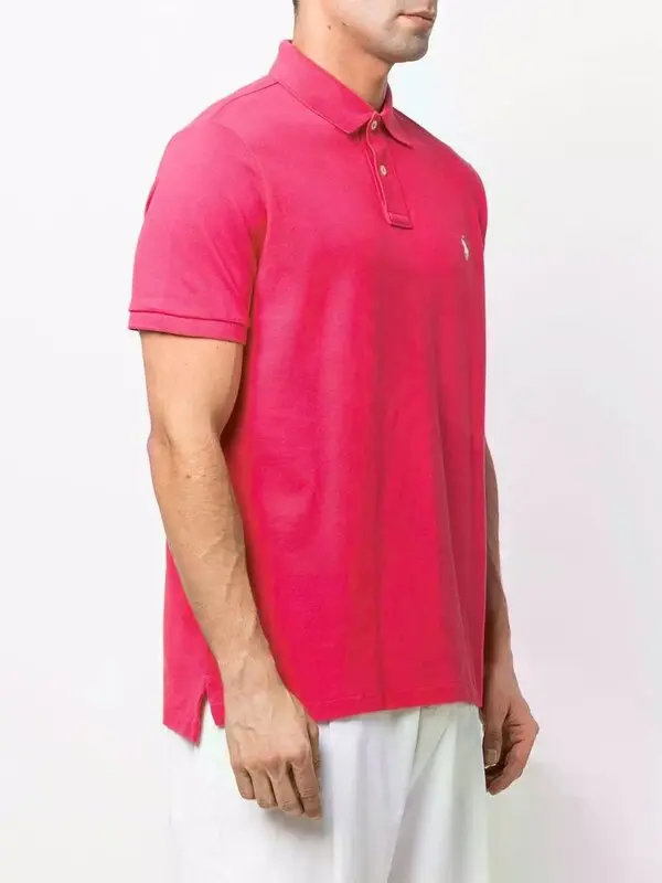 Polo Ralph Lauren Piqué Embroidered Polo Shirt - Pink
