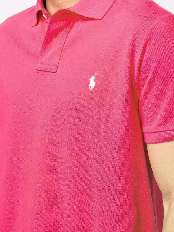 Polo Ralph Lauren Piqué Embroidered Polo Shirt - Pink