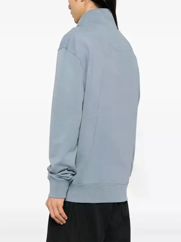 Maison Kitsuné Fox Head-patch Half-zip Sweatshirt