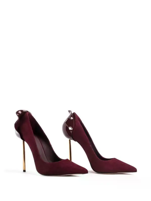 LE SILLA Petalo 120mm Leather Pumps - Red