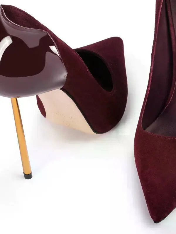LE SILLA Petalo 120mm Leather Pumps - Red