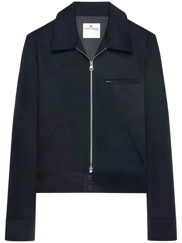 COURREGES Zip-up Jacket - Blue