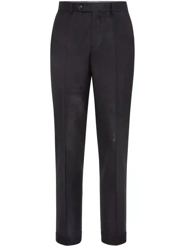 Brunello Cucinelli Tapered-leg Wool Trousers