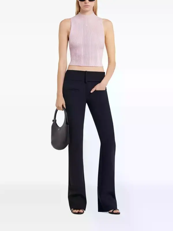 COURREGES Mock-neck Tank Top - Pink