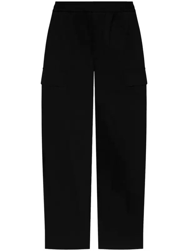 Dolce & Gabbana Logo-plaque Cargo Trousers - Black