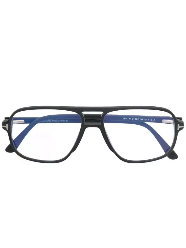 TOM FORD Pilot Frame Eyeglasses - Black