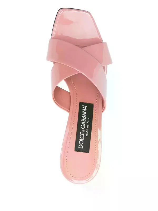 Dolce & Gabbana 75mm Branded Heel Mules