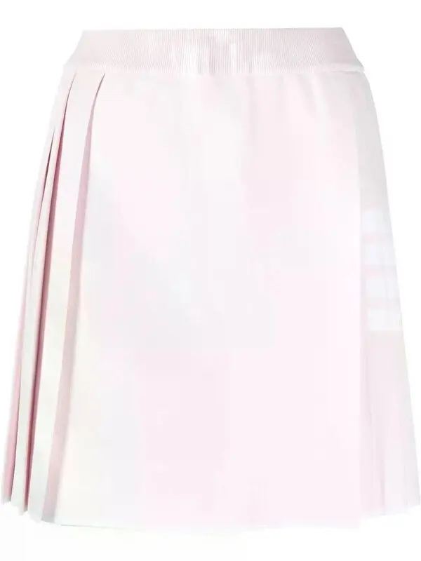 Thom Browne 4-bar Pleated Miniskirt - Pink