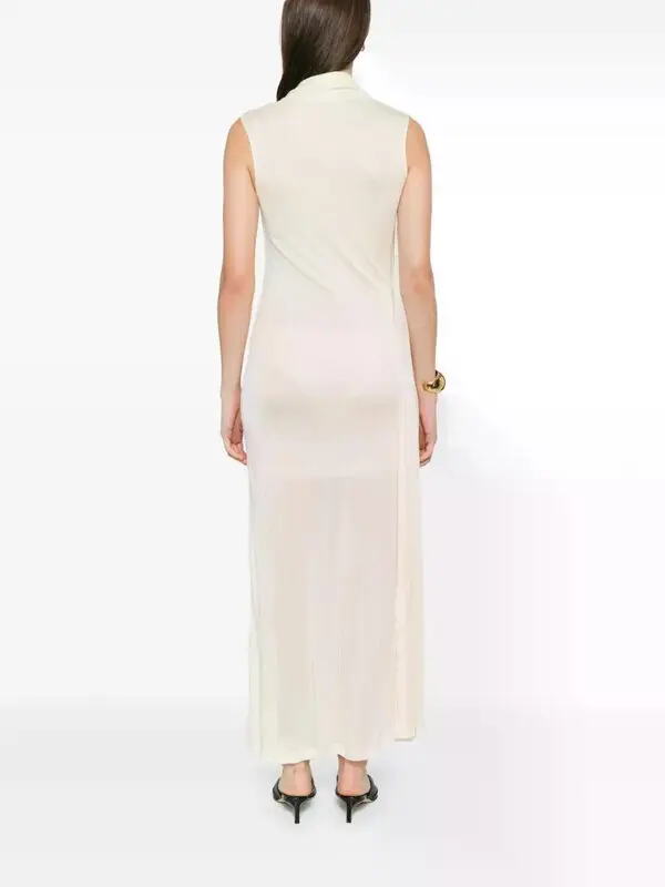 TOTEME Overlapped Scarf Dress - Neutrals