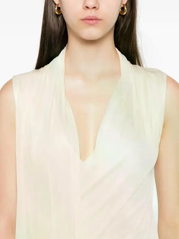 TOTEME Overlapped Scarf Dress - Neutrals