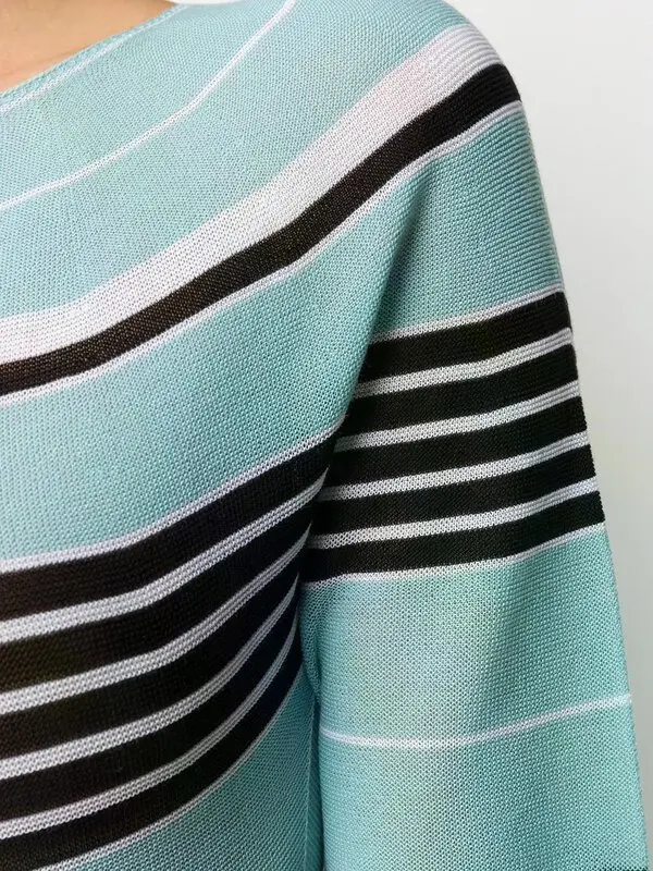 LANVIN Striped Long Knitted Dress