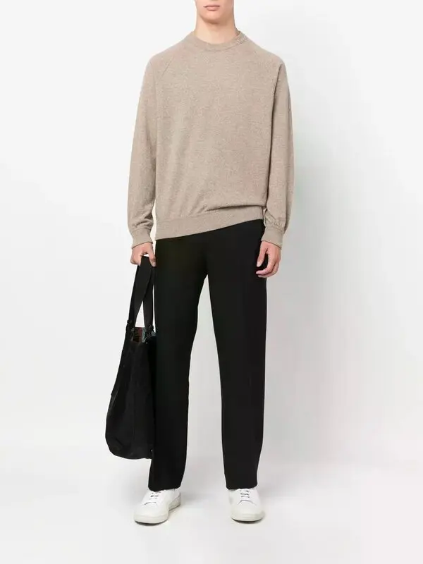 DRUMOHR Crew-neck Cashmere Jumper - Neutrals