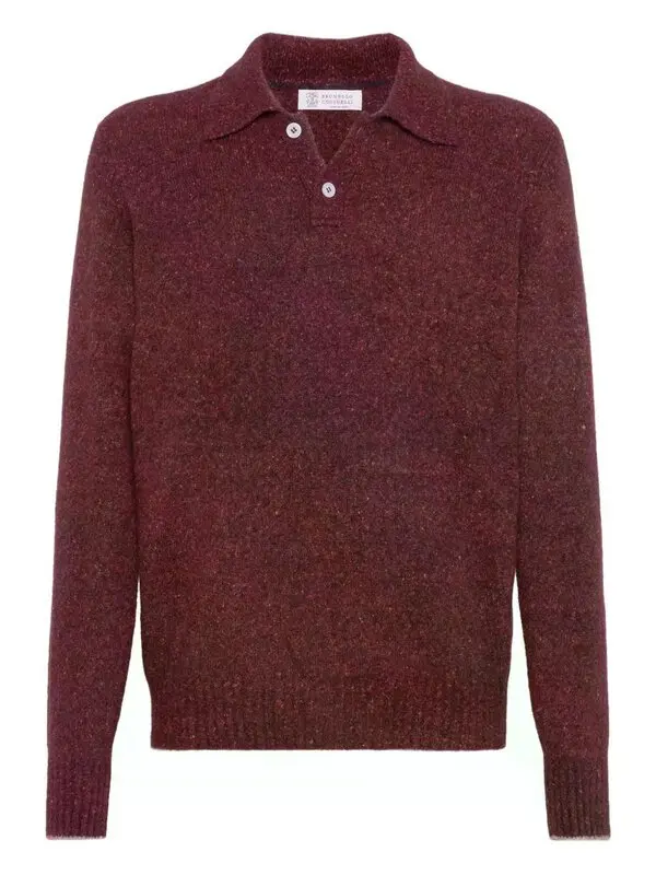 Brunello Cucinelli Mélange-effect Polo Shirt