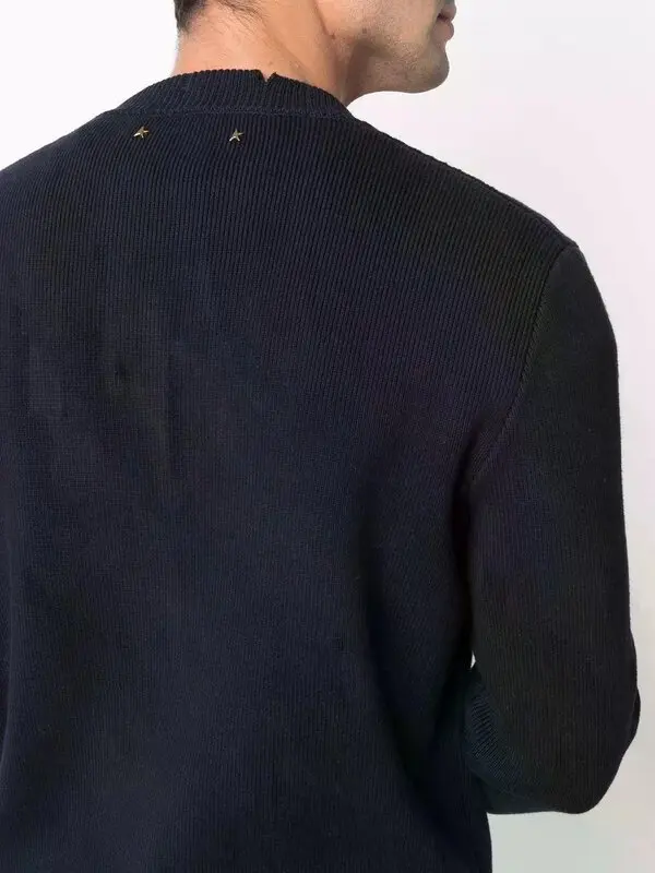 GOLDEN GOOSE Distressed Round Neck Sweatshirt