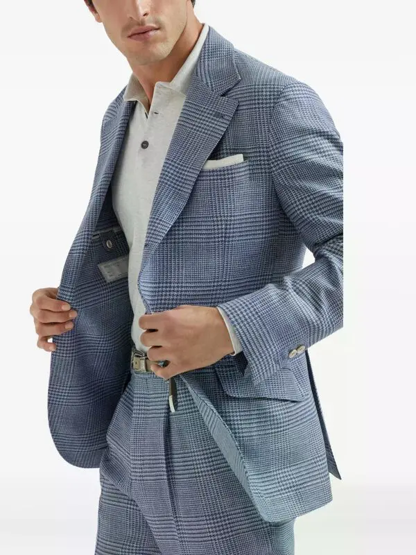 Brunello Cucinelli Checked Blazer