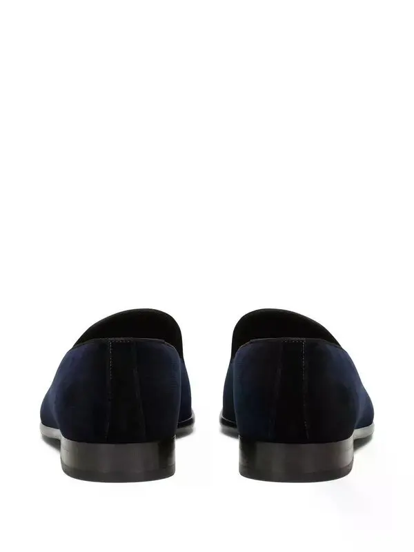 Dolce & Gabbana Open-back Velvet Slippers