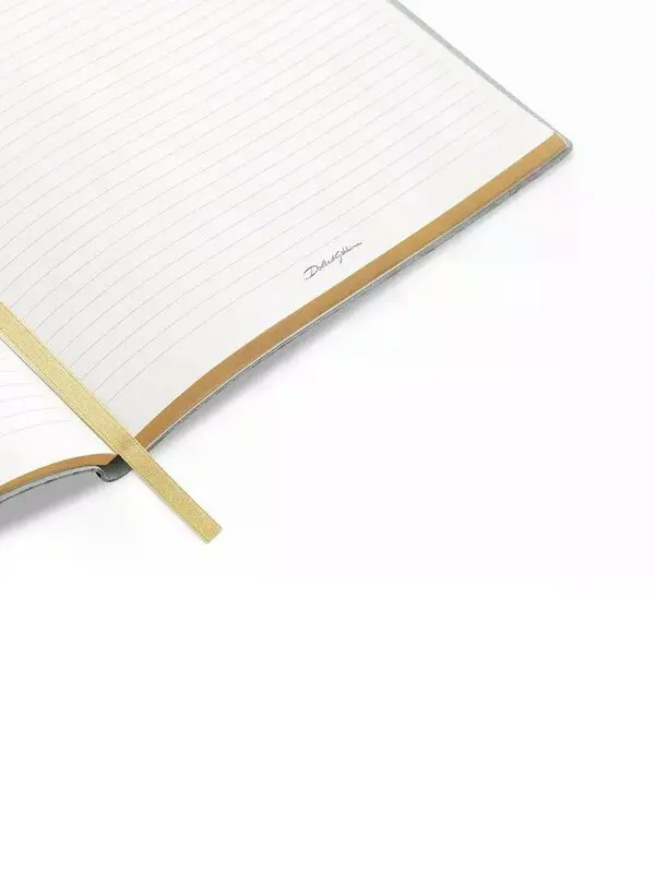 Dolce & Gabbana Small Leopard-print Leather Ruled Notebook
