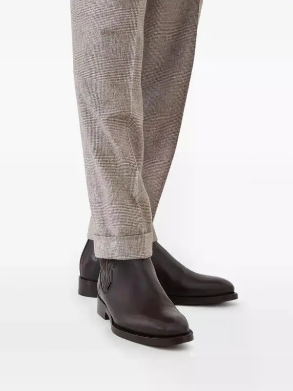 Brunello Cucinelli Leather Chelsea Boots