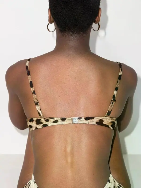 Dolce & Gabbana Leopard-print Bikini Top