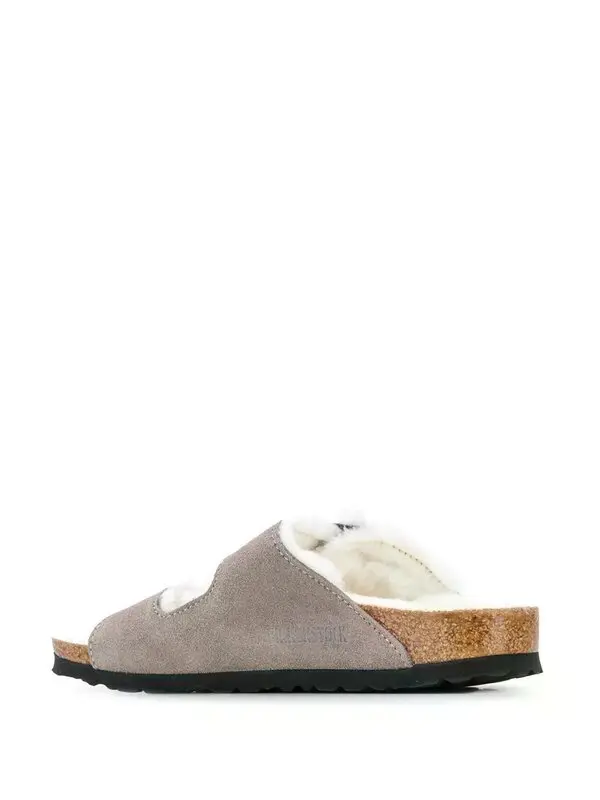 BIRKENSTOCK Arizona Shearling Two-strap Sandals