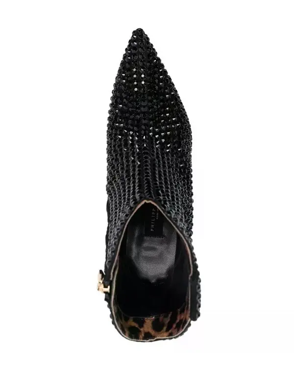 Philipp Plein Gothic Plein 80mm Leather Boots