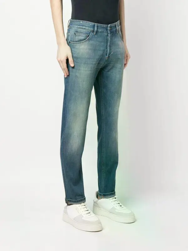 PT TORINO Washed Fitted Jeans