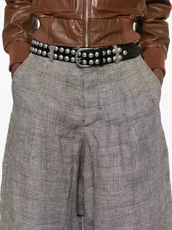 R13 Jumbo Plaid Shorts