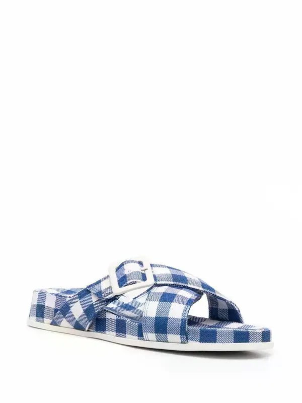 Camper Atonik Gingham-check Sandals
