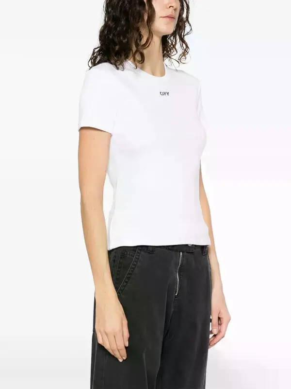 Off-White Off Stamp Stretch-cotton T-shirt