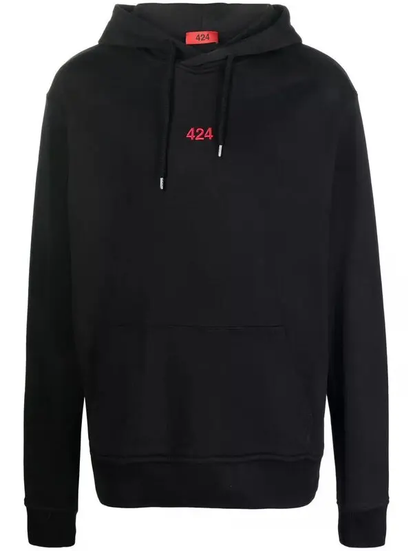 424 Logo-embroidered Drawstring Hoodie