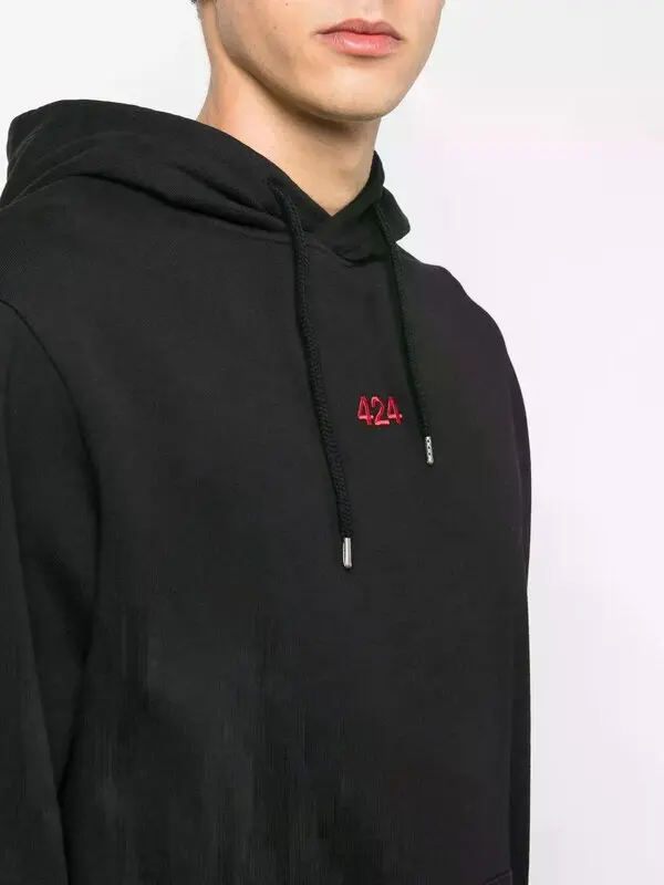 424 Logo-embroidered Drawstring Hoodie