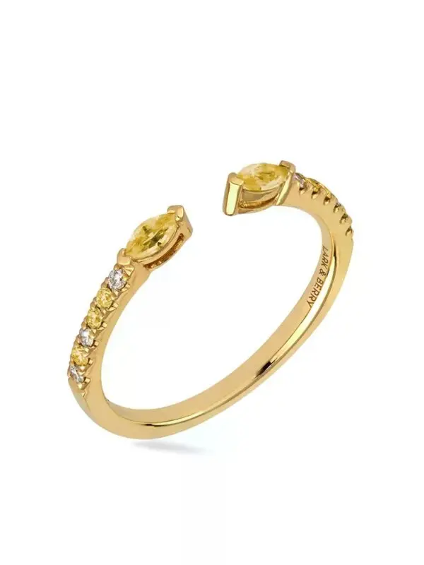 LARK & BERRY 14kt Yellow Veto Sapphire Stackable Ring - Gold