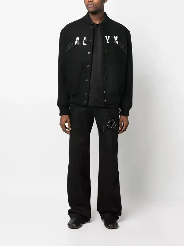 1017 Alyx 9sm Leather-logo Bomber Jacket