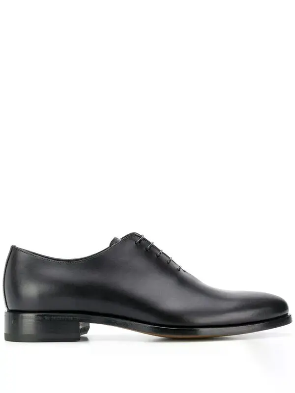 SCAROSSO Ignazio Leather Oxford Shoes - Black
