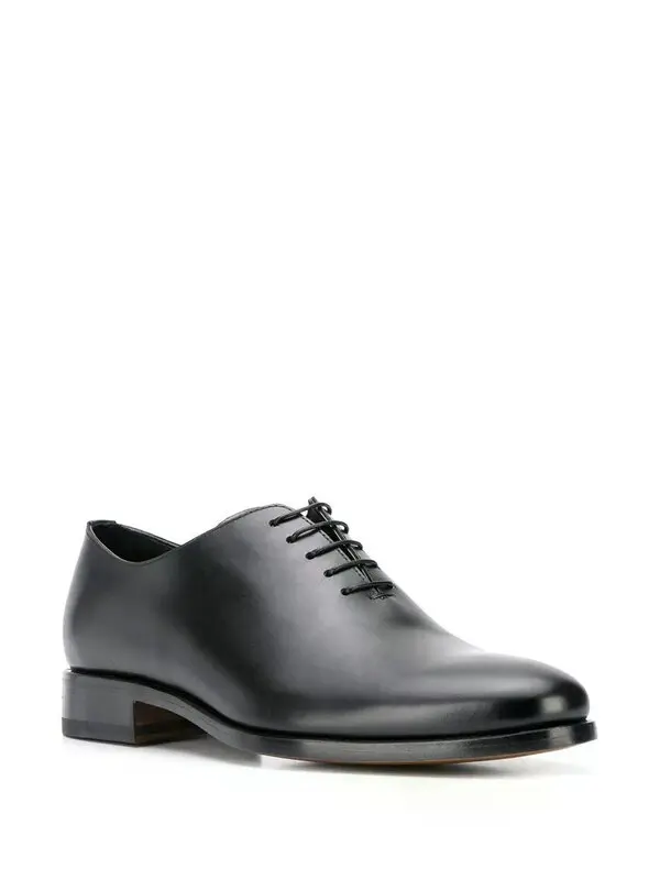 SCAROSSO Ignazio Leather Oxford Shoes - Black