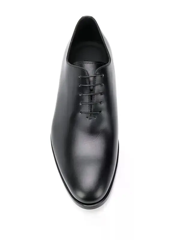 SCAROSSO Ignazio Leather Oxford Shoes - Black