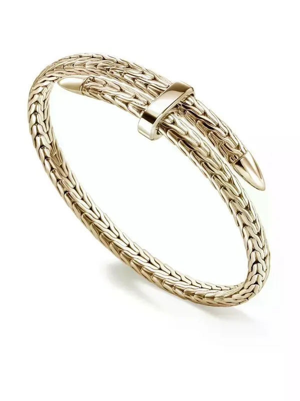 John Hardy 14kt Yellow Spear Flex Cuff Bracelet