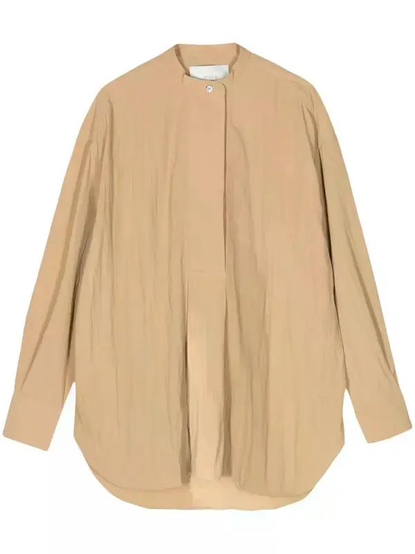 Studio Nicholson Long-sleeve Band-collar Blouse