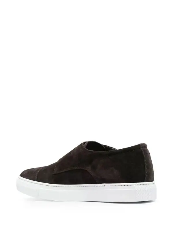SCAROSSO Fabio Buckled Sneakers - Brown