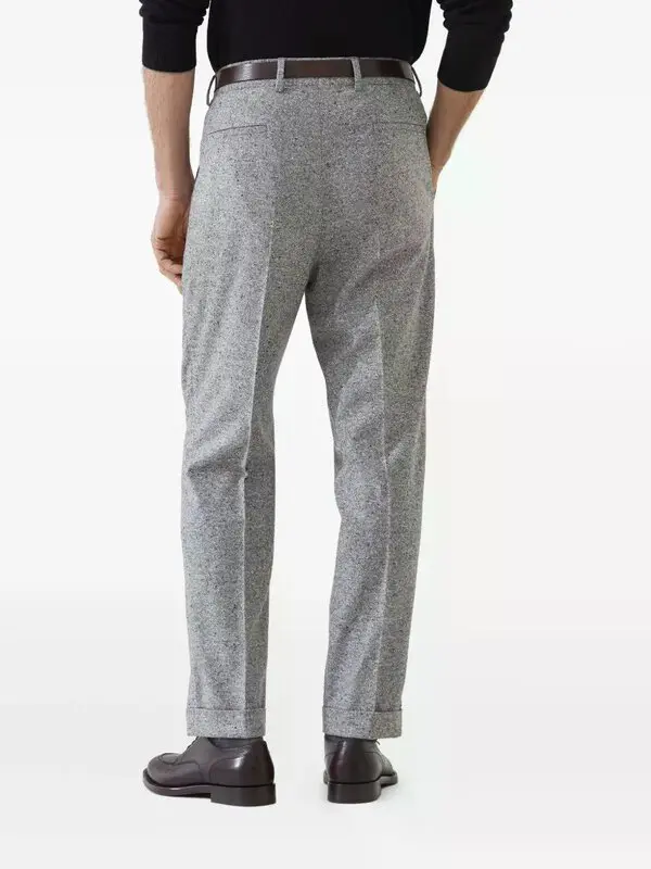 Brunello Cucinelli Sharkskin Trousers - Grey