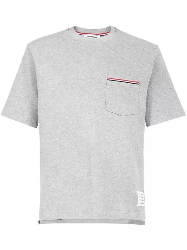 Thom Browne Patch-pocket T-shirt - Grey