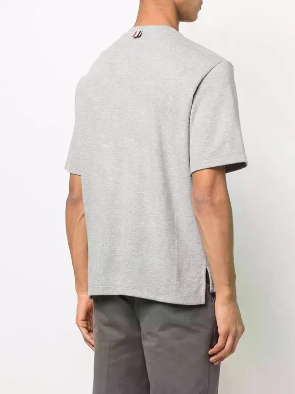 Thom Browne Patch-pocket T-shirt - Grey
