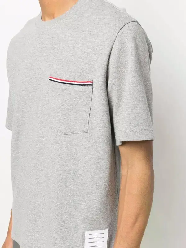 Thom Browne Patch-pocket T-shirt - Grey