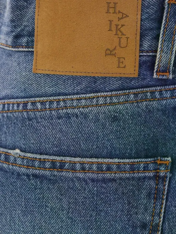 HAIKURE Korea Wide Leg Jeans - Blue